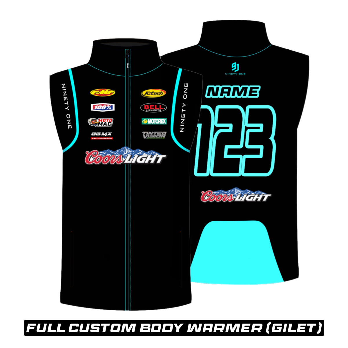 Youth FULL Custom Gilet – Ninety One Moto